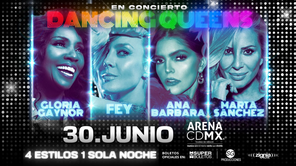 Cuatro reinas, 4 géneros musicales, un solo concierto DANCING QUEENS el nuevo concepto que llega ...